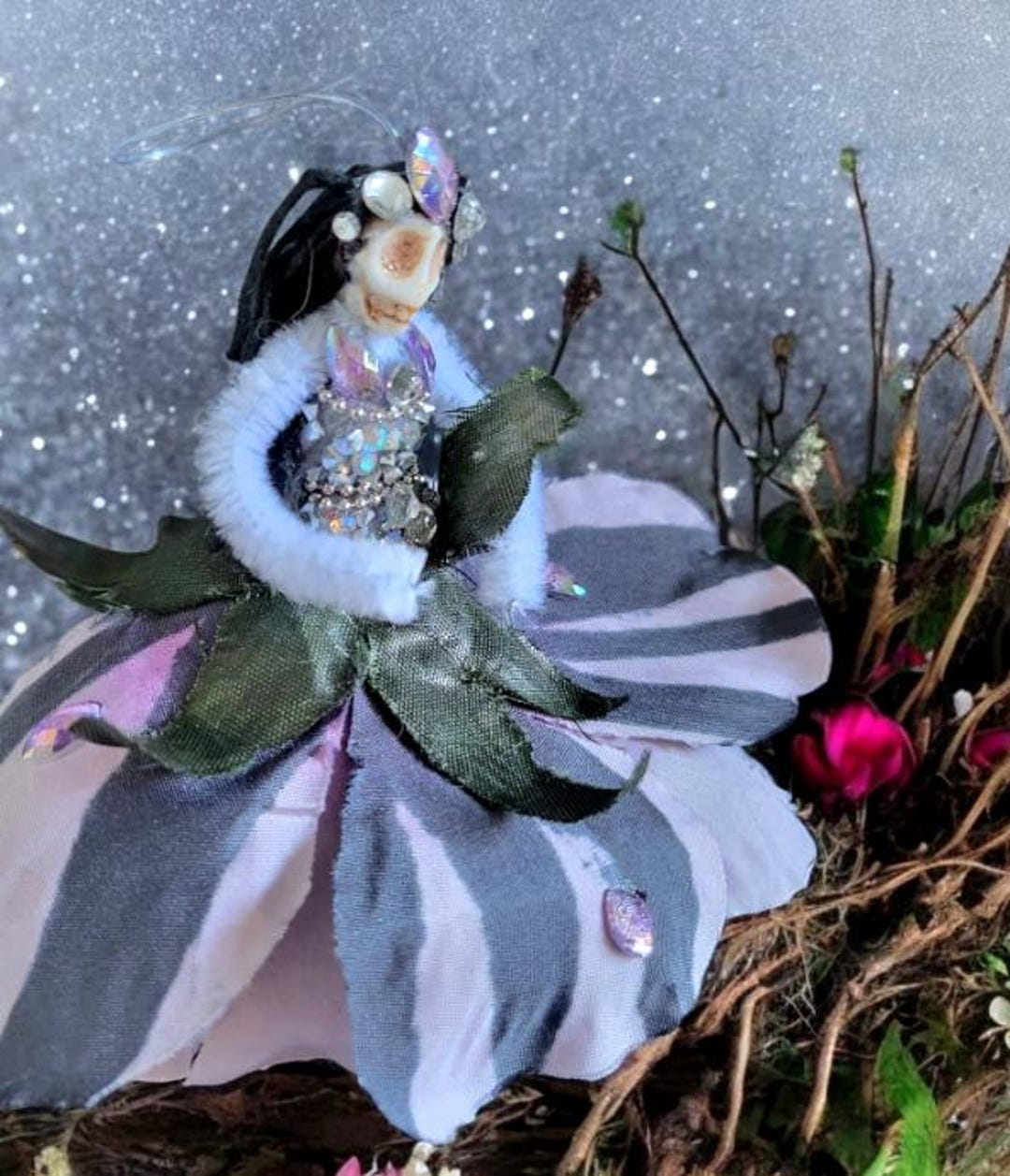 Handmade Goth Princess Skeleton Christmas Tree Decoration - Etsy