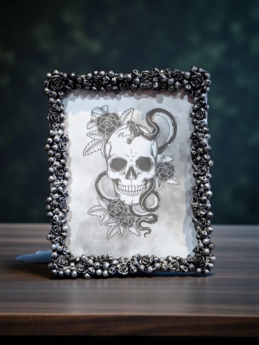 8 X 6.5" Photo Picture Frame Art Display Gothic Home Decor in Black ...