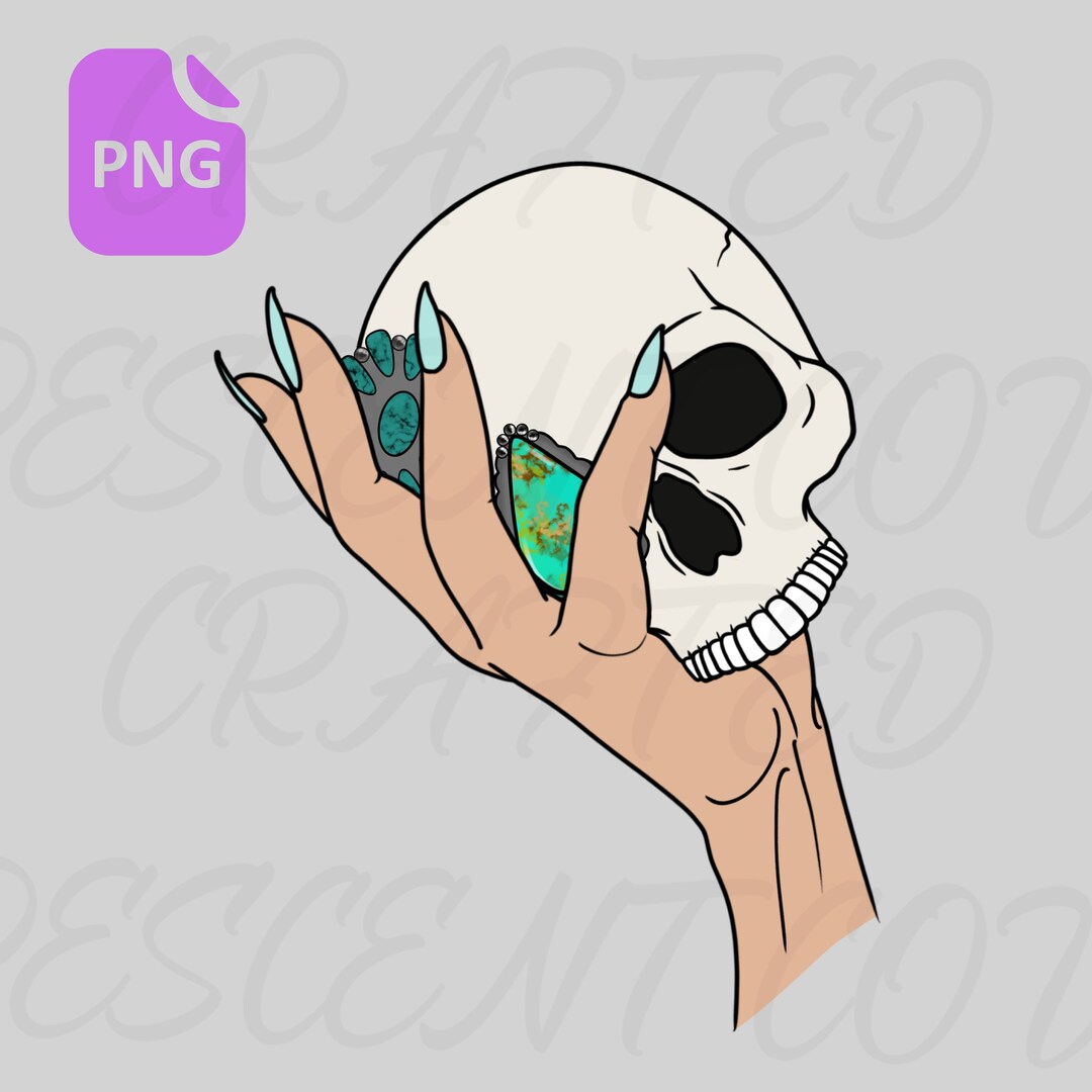 Western Turquoise Death PNG Digital Design - Etsy