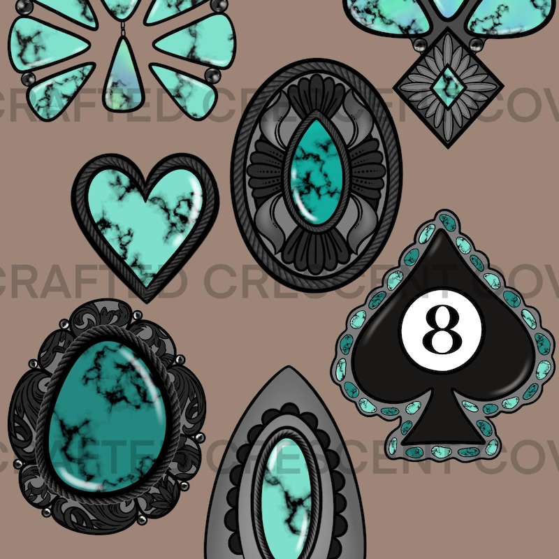 Turquoise Clipart - Etsy