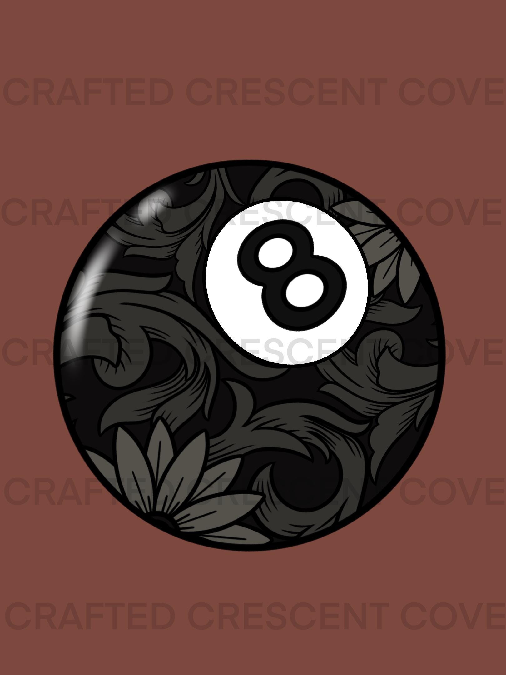 Tooled 8-ball Western PNG Digital Design - Etsy