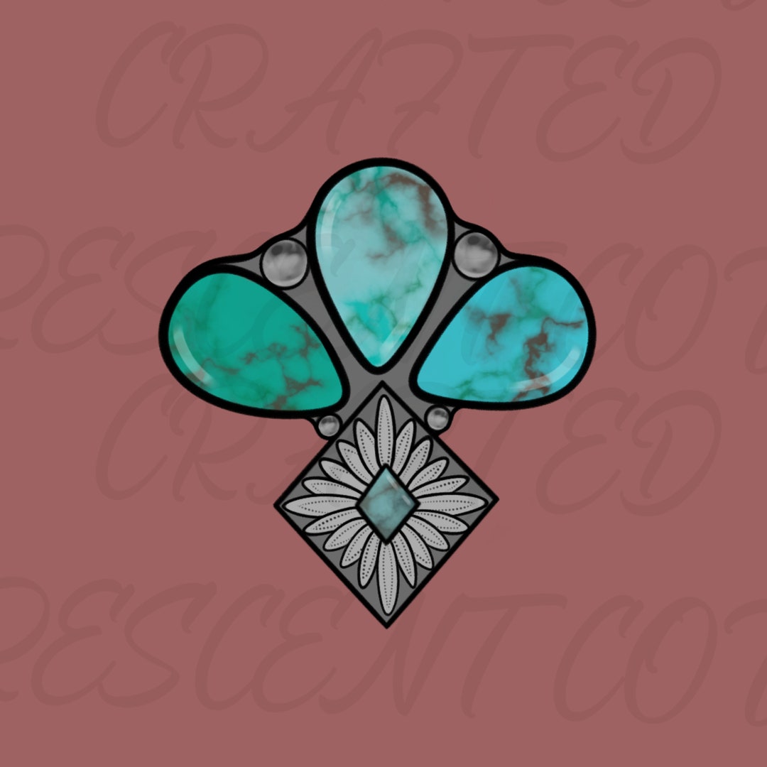 Turquoise Jewelry PNG Digital Design - Etsy