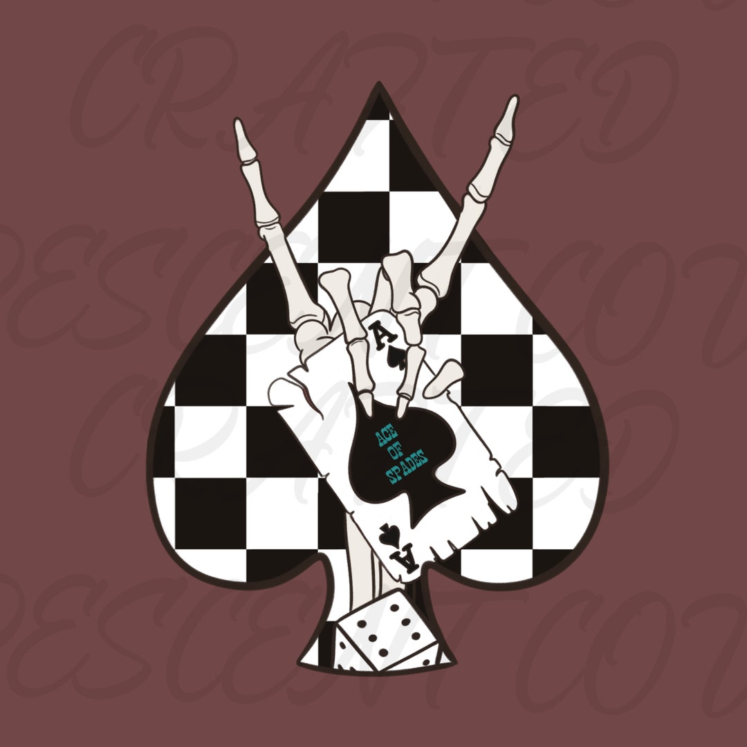 Ace of Spades Western PNG Digital Design - Etsy