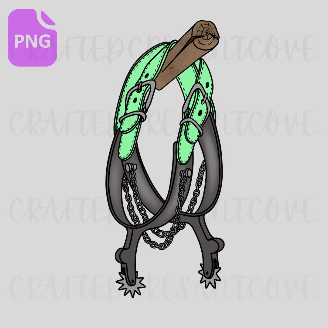 Hanging Spurs Western PNG Digital Design - Etsy