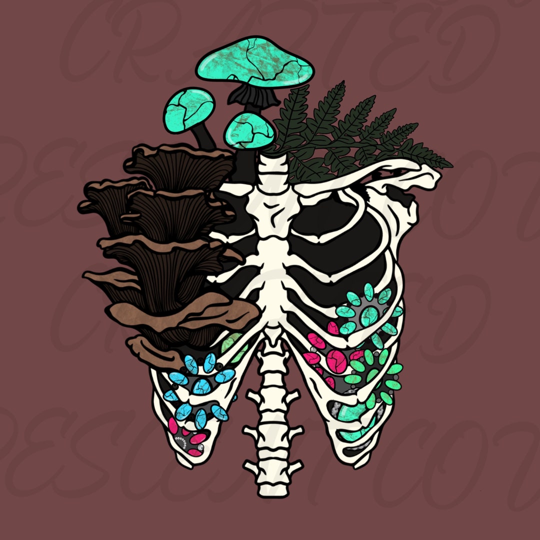 Hippie Death Digital Western Turquoise Mushroom PNG Design - Etsy