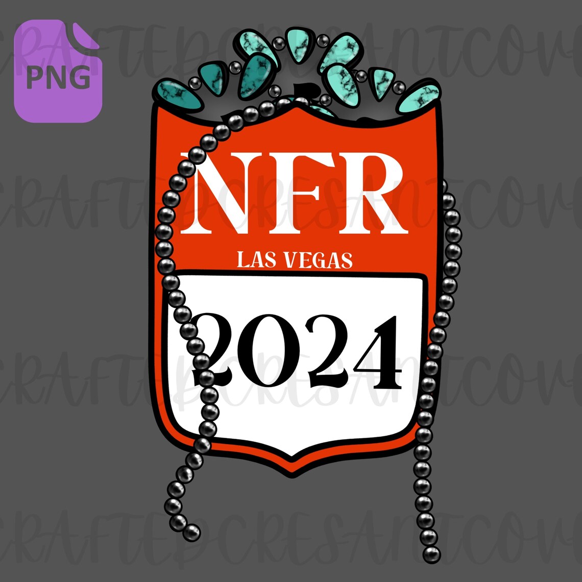 NFR Turquoise Western PNG Digital Design - Etsy