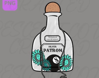 Turquoise & Tequila Digital Download Sublimation PNG File HTV Transfer ...