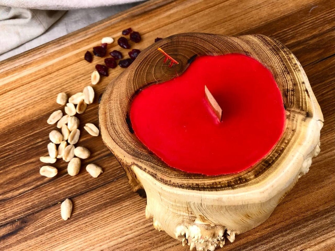 Candle Made of White Acacia robinia With the Fehu Rune veles' Harvest ...