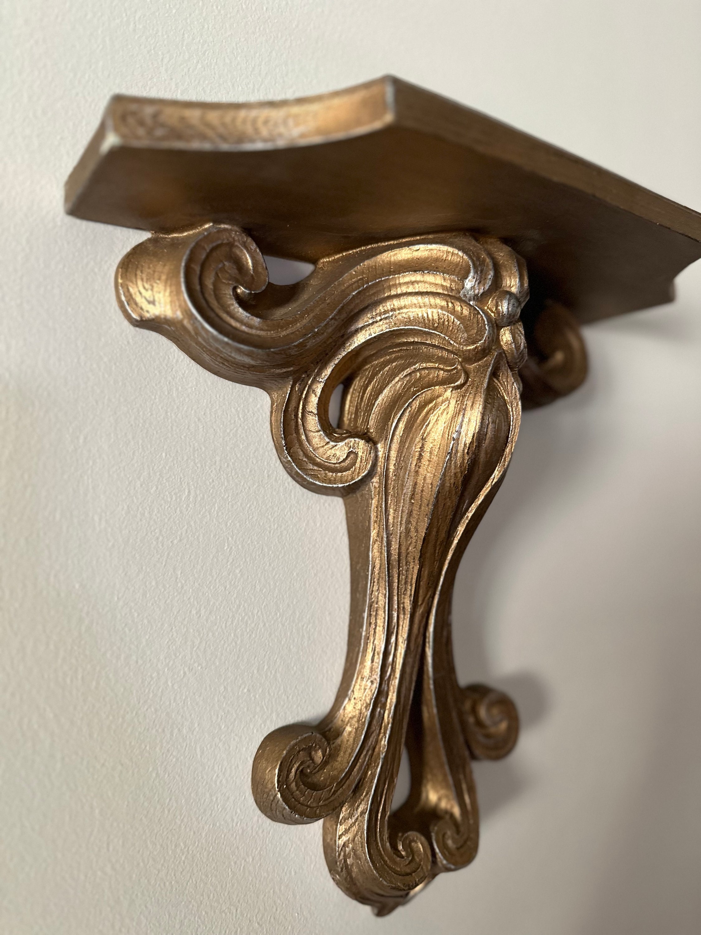 Vintage Wall Shelf Sconce - Etsy