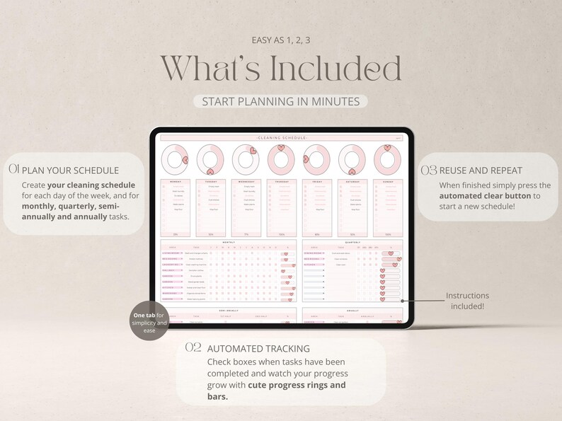 Cleaning Checklist House Chore Schedule Daily Weekly Monthly Yearly ...
