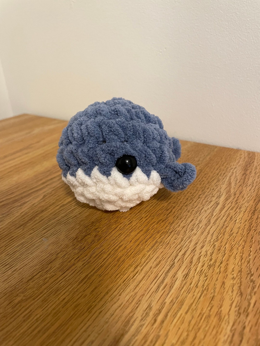Cute Crochet Whale Plushie Amigurumi Marine Stress Toy Stuffed Animal ...