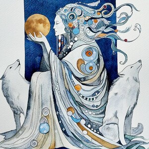 Giclée Print, Hand Gilded: the Cailleach - Etsy