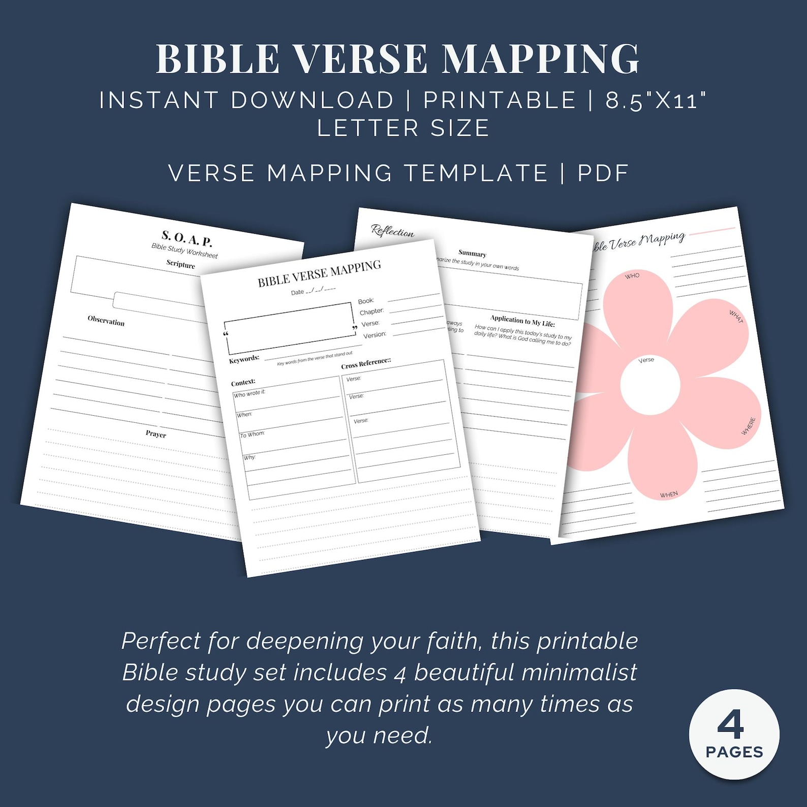 Bible Verse Mapping | Verse Mapping | Verse Mapping Template | Bible ...