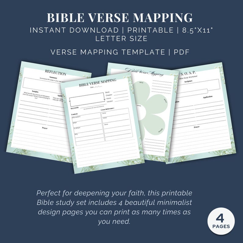 Bible Verse Mapping | Verse Mapping | Verse Mapping Template | Bible ...