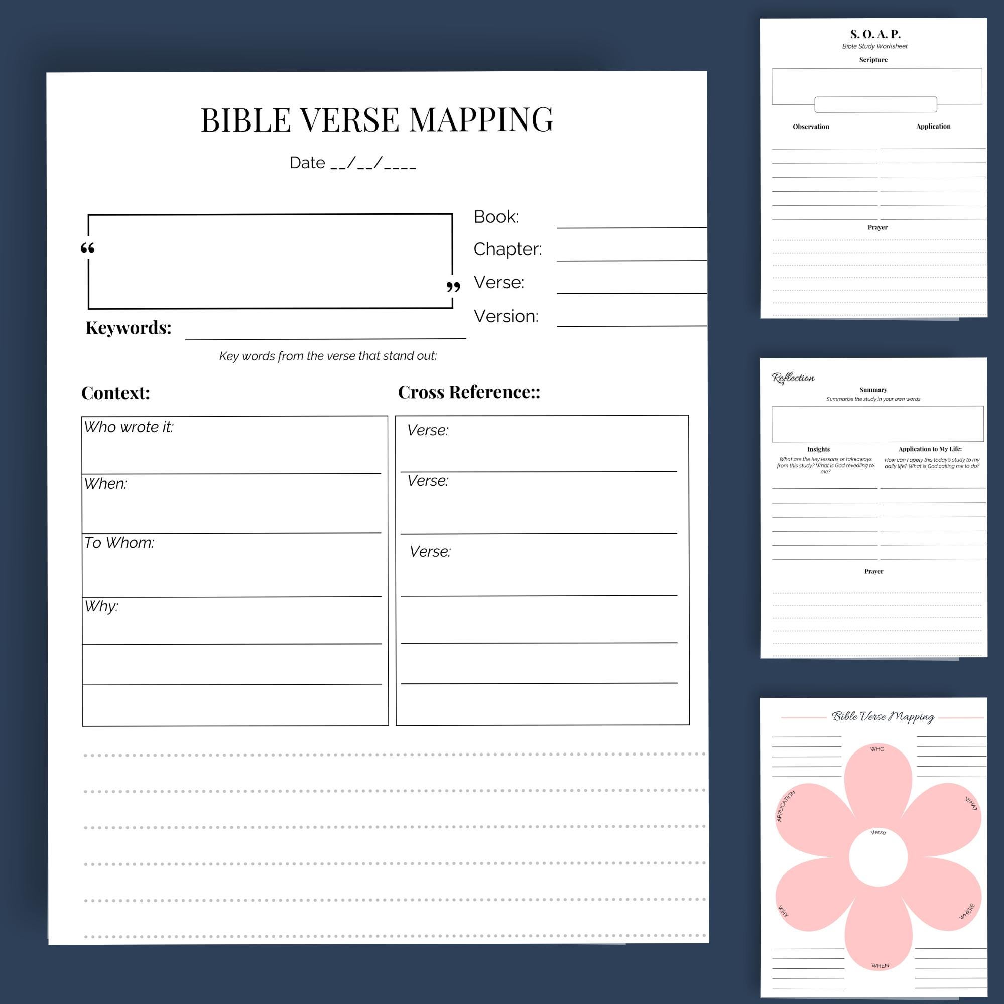 Bible Verse Mapping | Verse Mapping | Verse Mapping Template | Bible ...