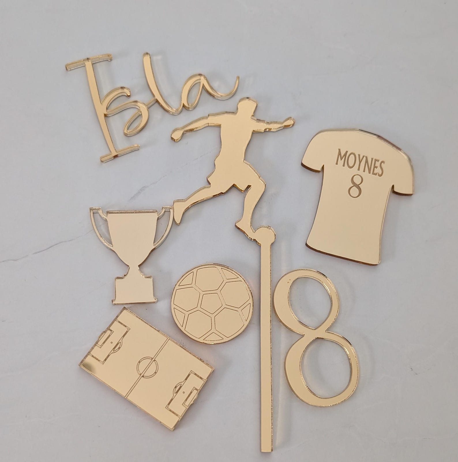 Football, Soccer, Cake Topper, Charms, Trophy, Jersey, Ball - Etsy
