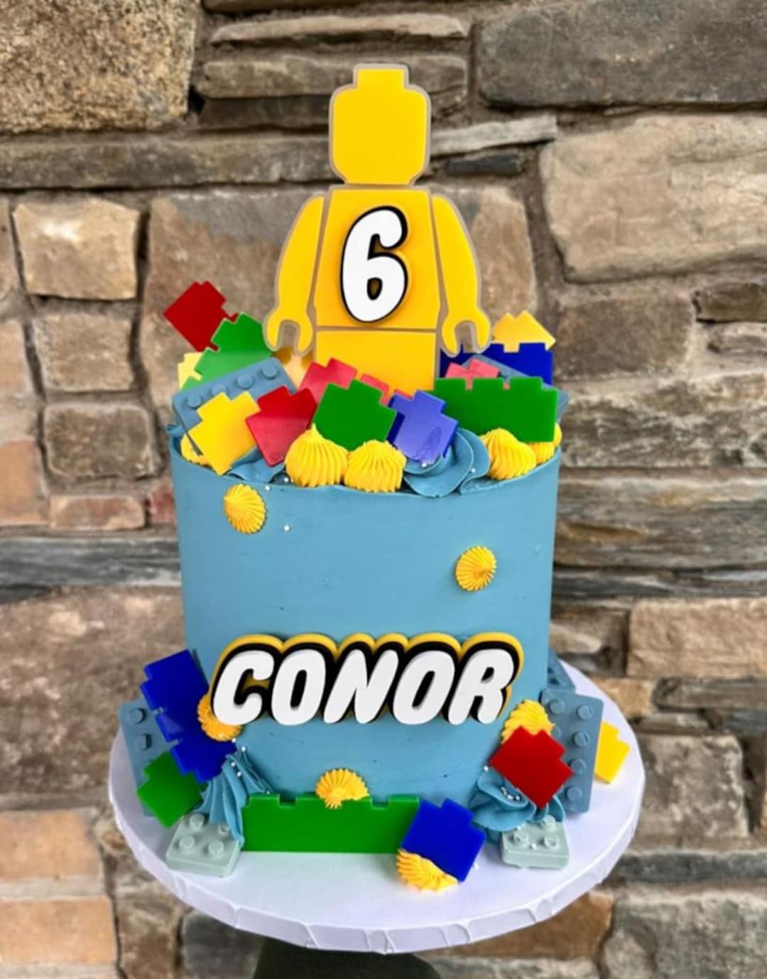 Building Blocks, Bricks Cake Topper, DIGITAL FILE, Personalised, for ...