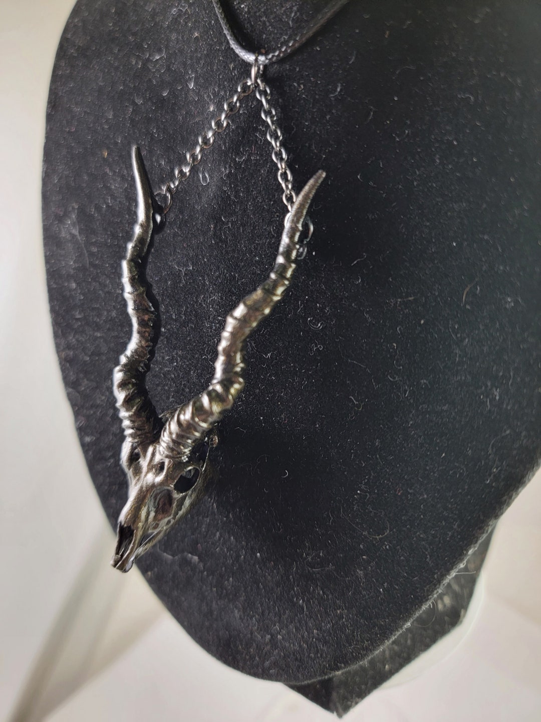 Black Buck Antelope Skull Necklace Museum Quality Replica, a Fully ...