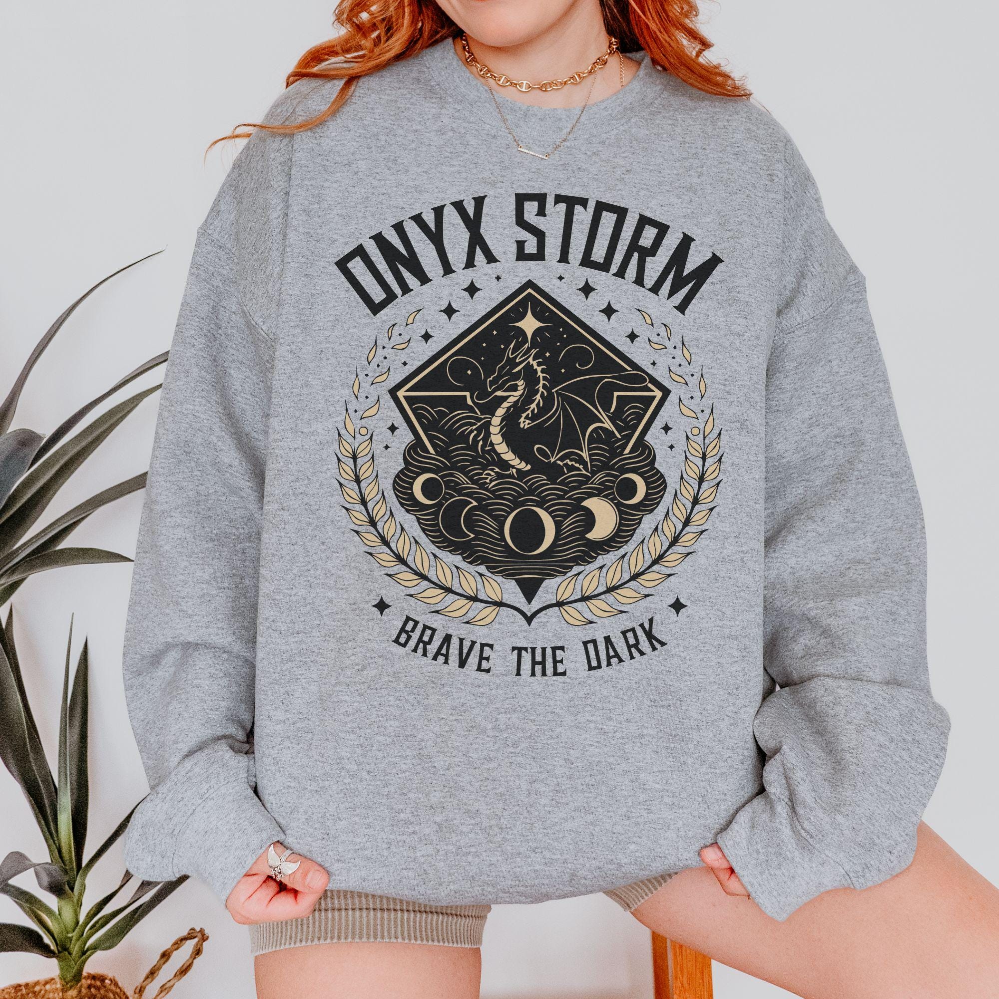 Onyx Storm Sweatshirt Rebecca Yarros Fourth Wing Bookish Merch Brave ...