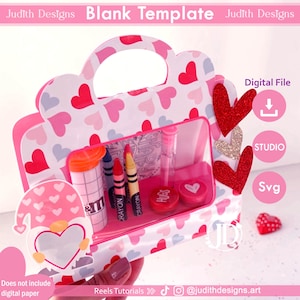 Activity Box Template for Cricut and Silhouette, Blank Template for ...