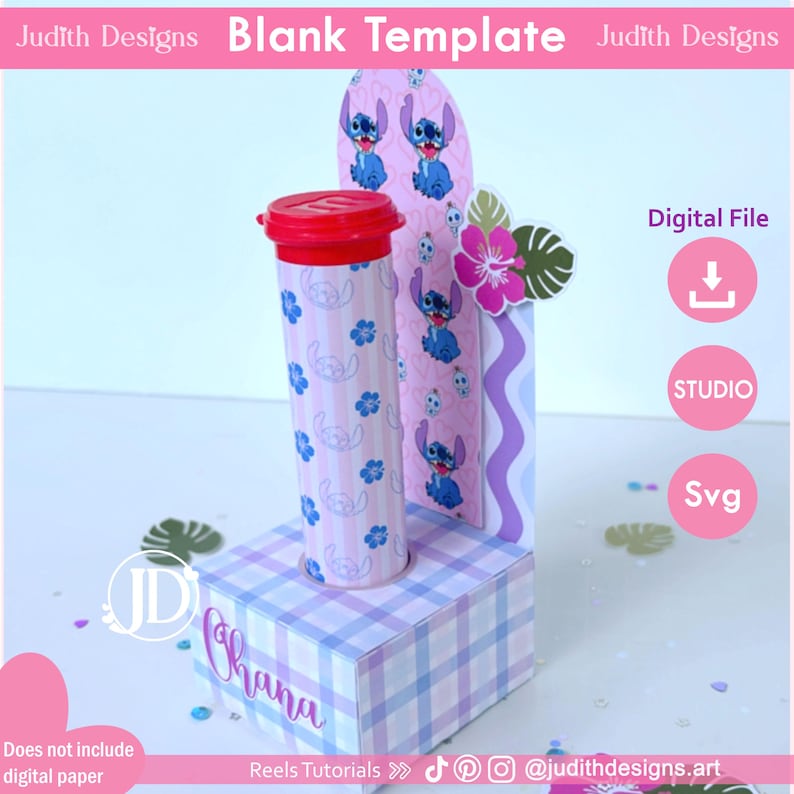 Mm's Tube Box Template 1.77 Oz for Cricut and Cameo, 1.77 Oz Mm's Box ...