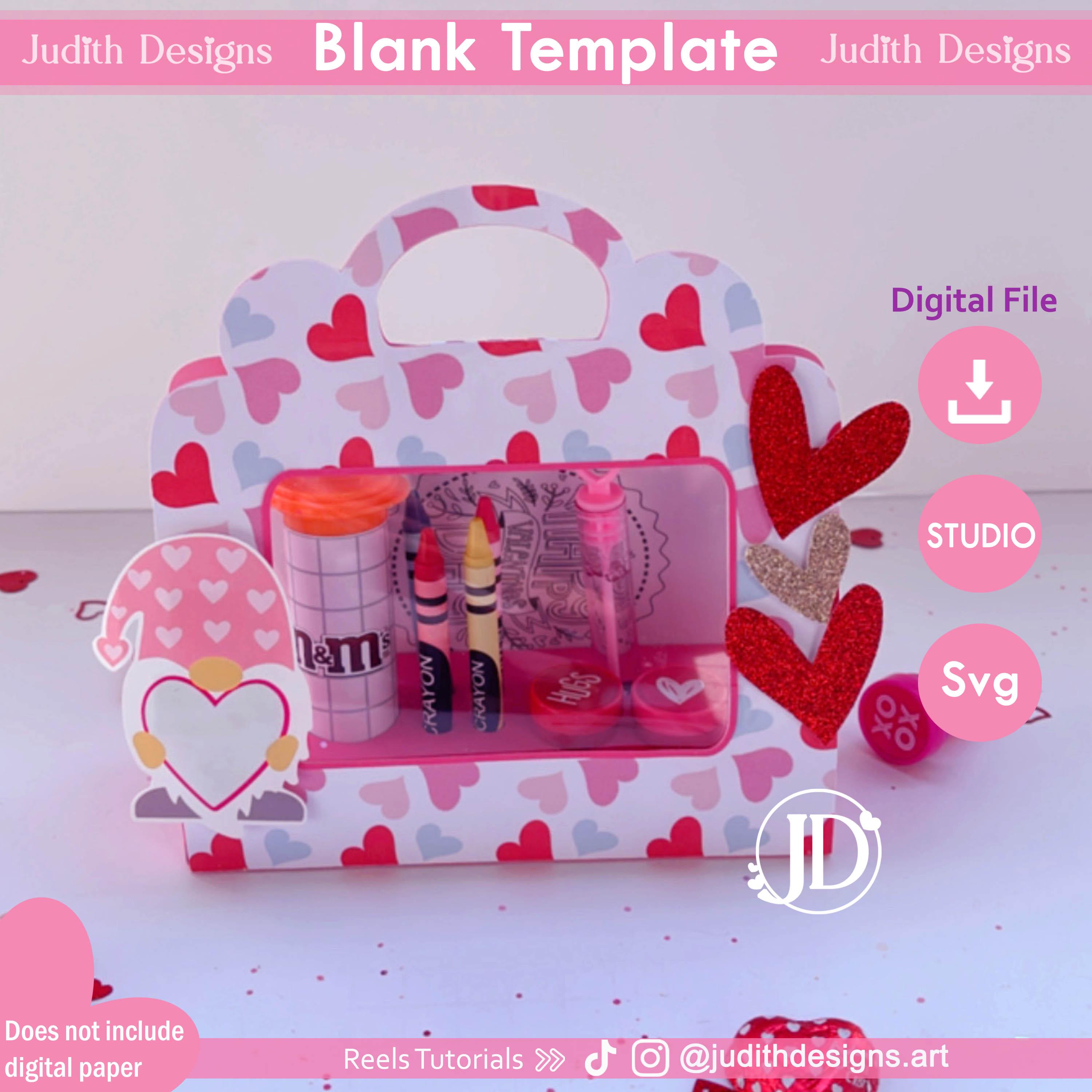Activity Box Template for Cricut and Silhouette, Blank Template for ...