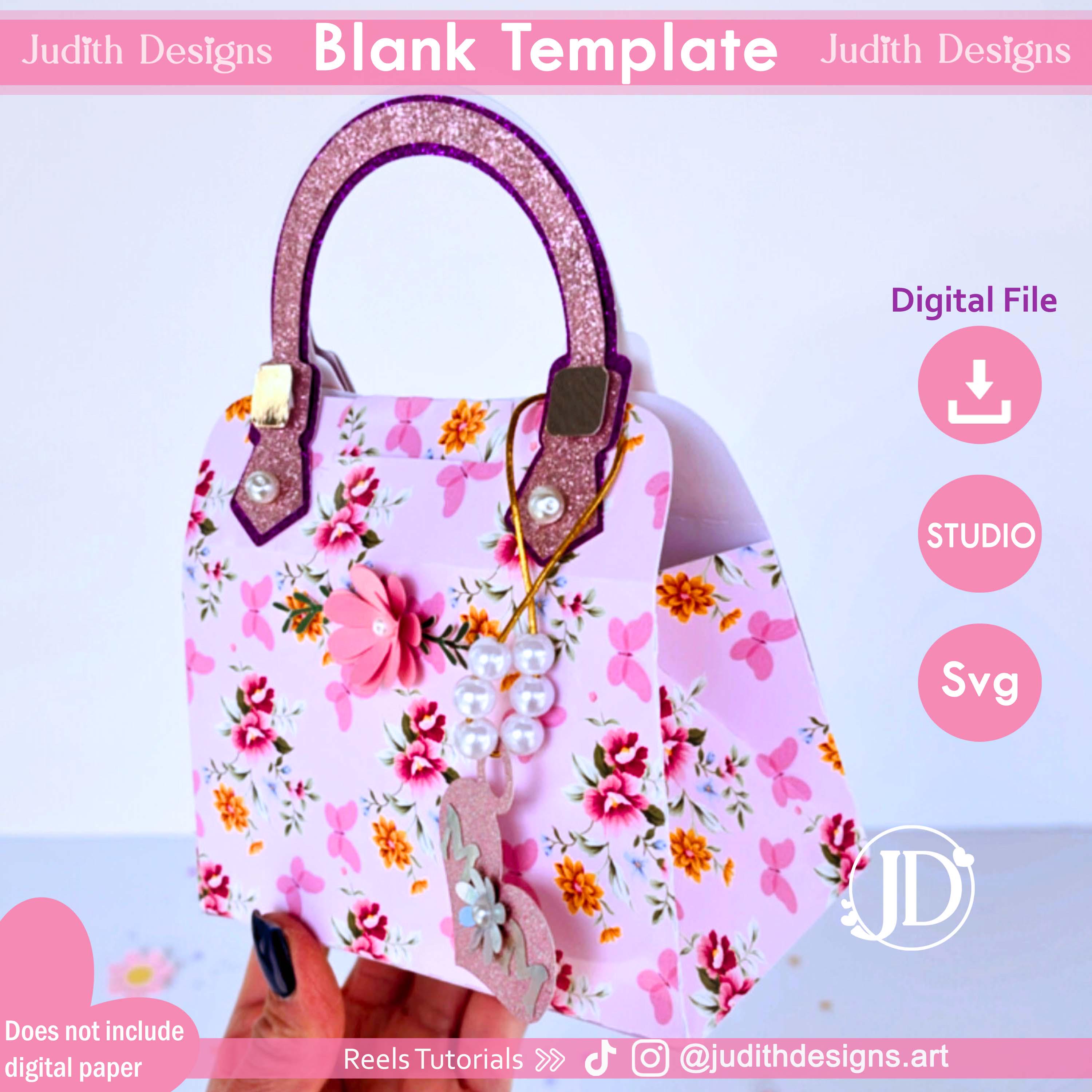 Purse Template for Mother Day, Purse Box Template, Cut File in Cricut ...