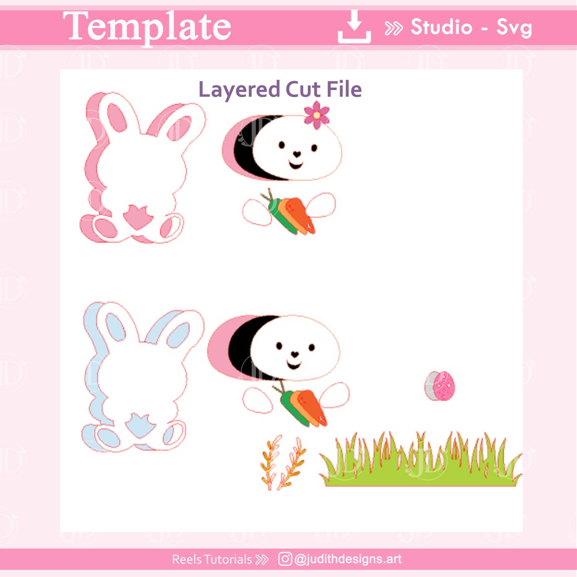 Easter Box Template Svg and Studio, Happy Easter Cutting Template ...