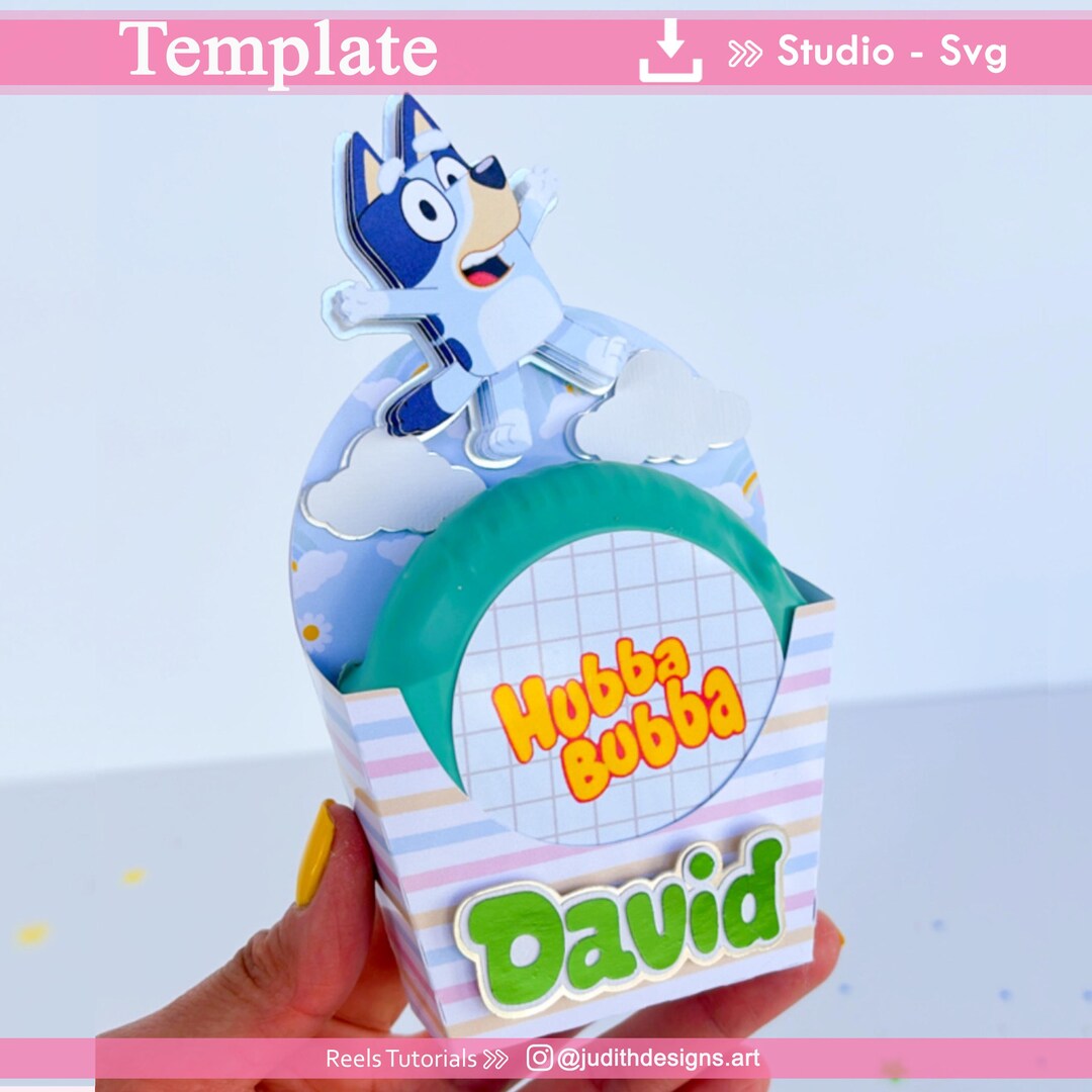 Hubba Bubba SVG & Studio Box Template, Hubba Bubba Bubble Gum Tape ...