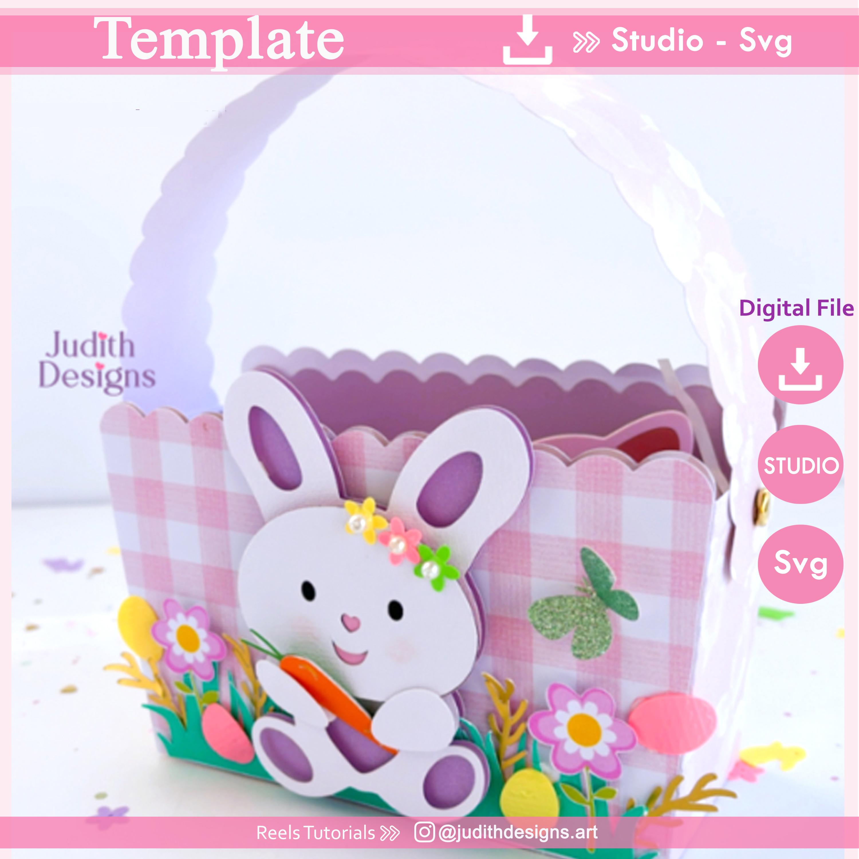 Easter Box Template Svg and Studio, Happy Easter Cutting Template ...