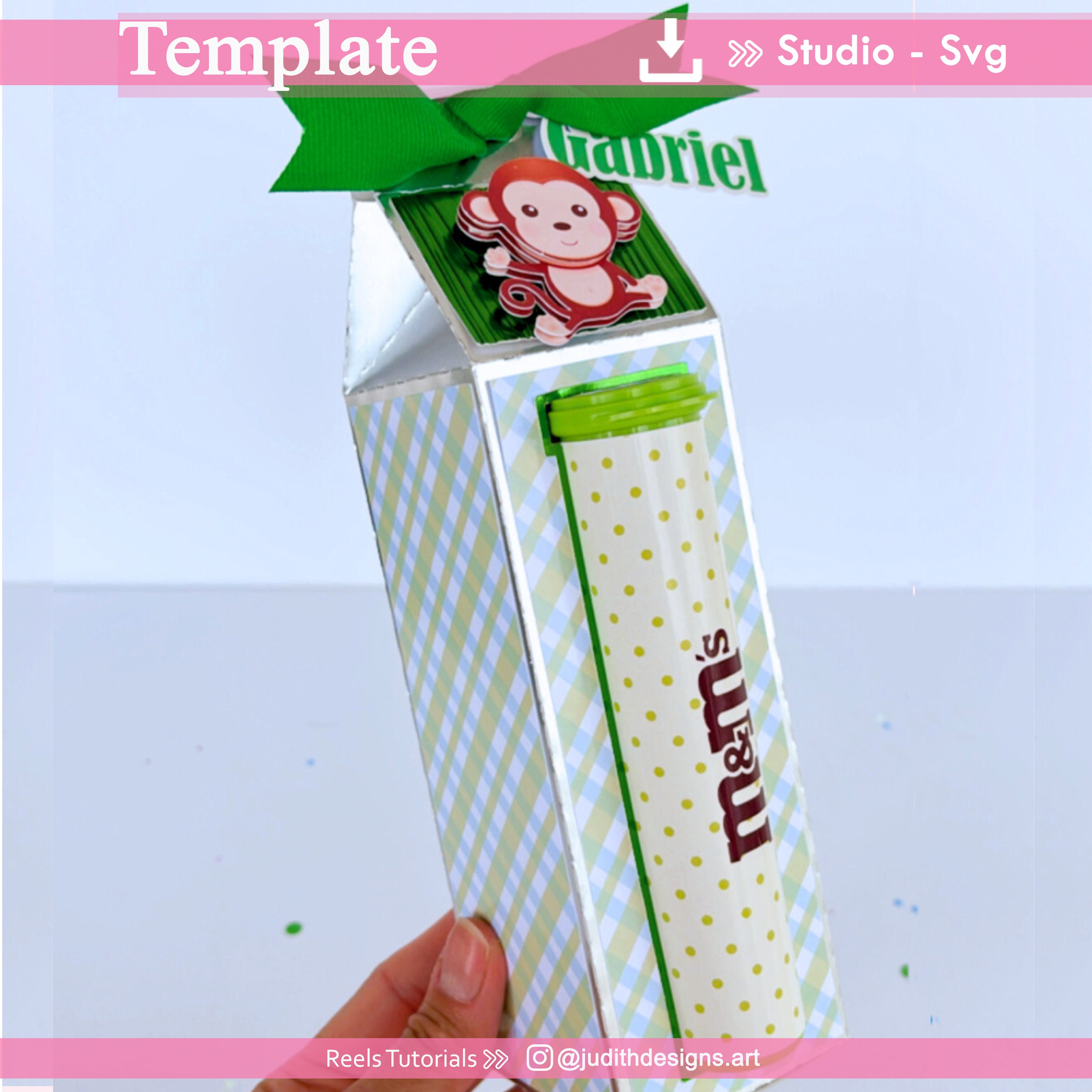 M&M Box Template Svg and Studio, Template MM 1.77 OZ - Etsy Canada