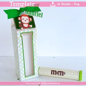 M&M Box Template Svg and Studio, Template MM 1.77 OZ - Etsy Canada