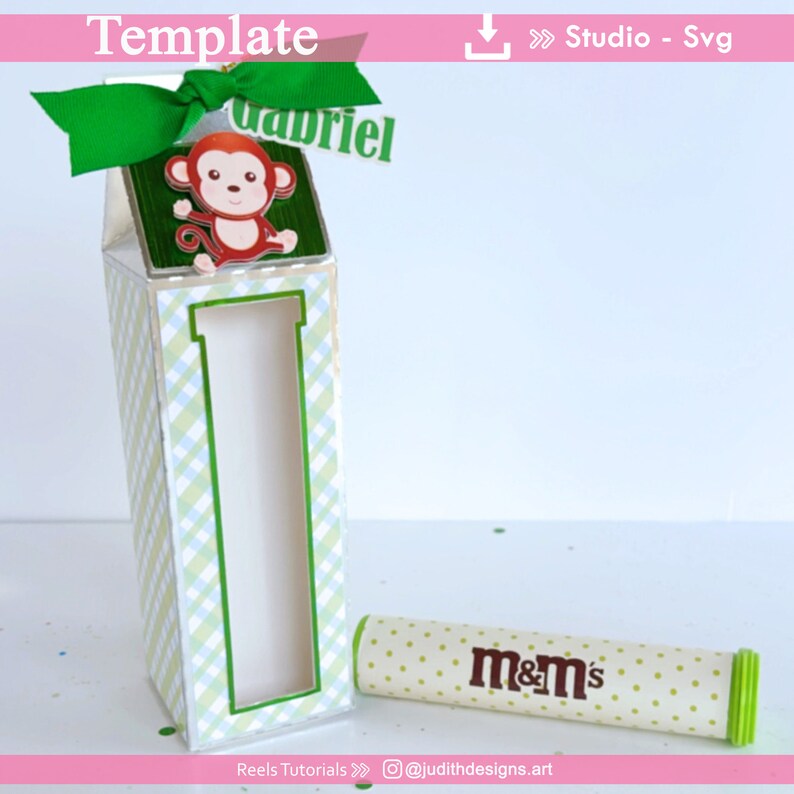 M&M Box Template Svg and Studio, Template MM 1.77 OZ - Etsy Canada