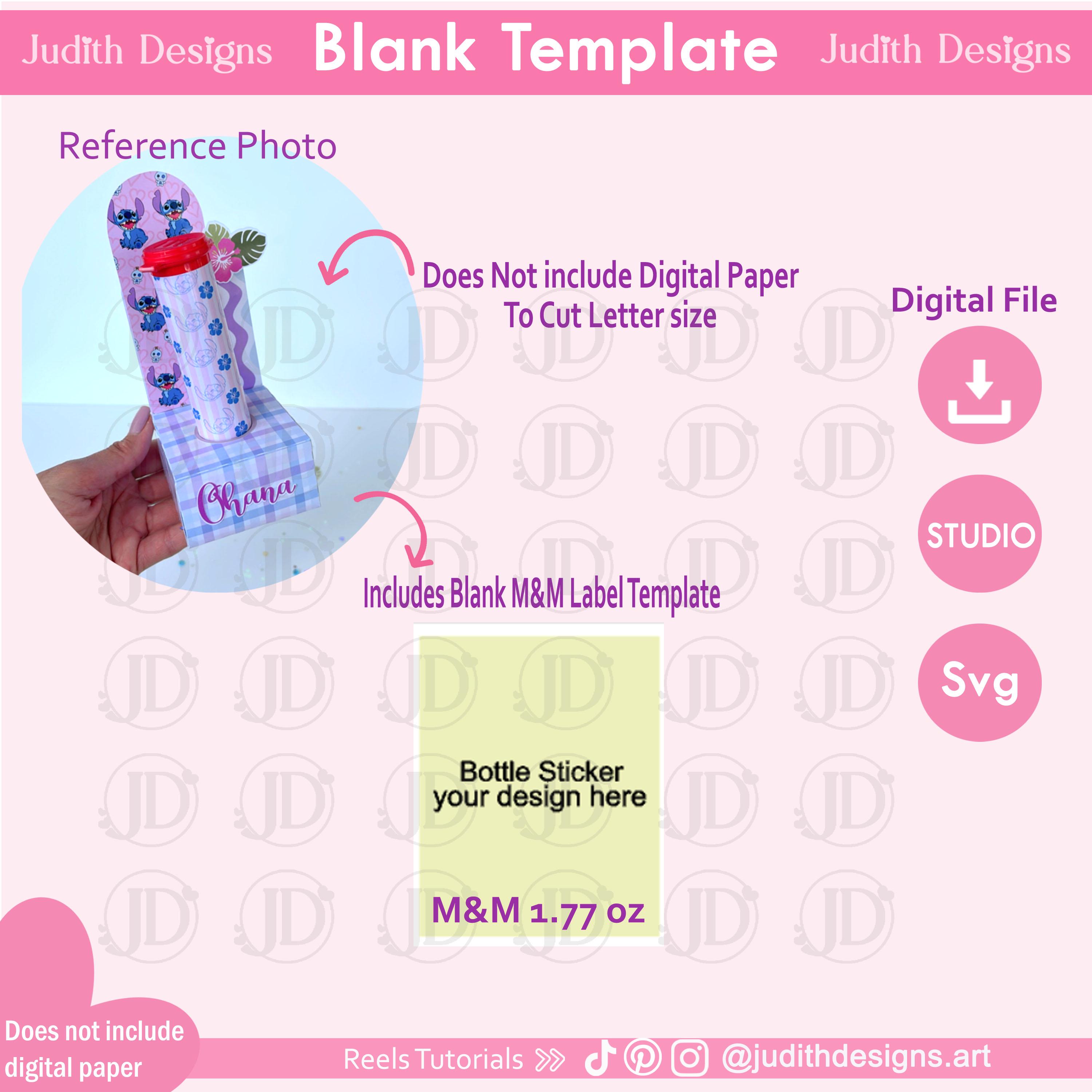 Mm's Tube Box Template 1.77 Oz for Cricut and Cameo, 1.77 Oz Mm's Box ...