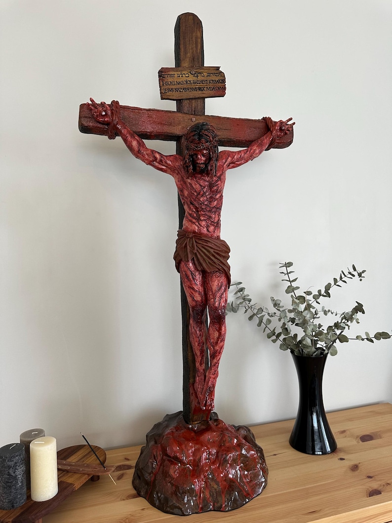 Jesus Crucifix – the Passion of the Christ, Realistic Hand-painted ...