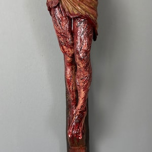 Jesus Crucifix – Realistic Hand-painted Resin Passion Crucifixion ...
