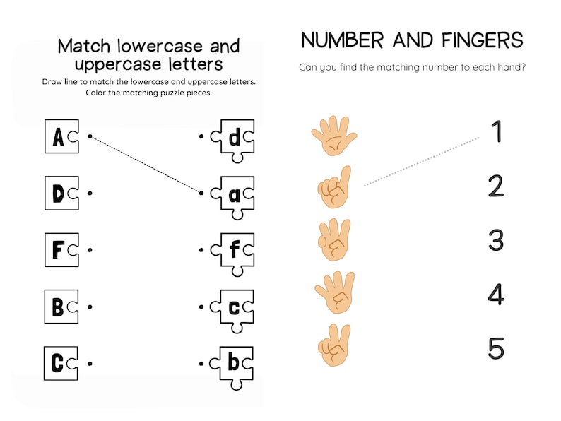 Printable Activity Worksheets Toddler Preschool Handwriting and Phonics ...