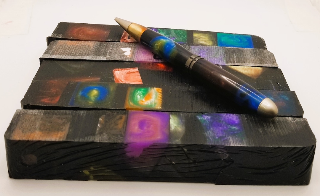 Multi Resin Blocks Pen Blank .75"x.75"x6" -E - Etsy