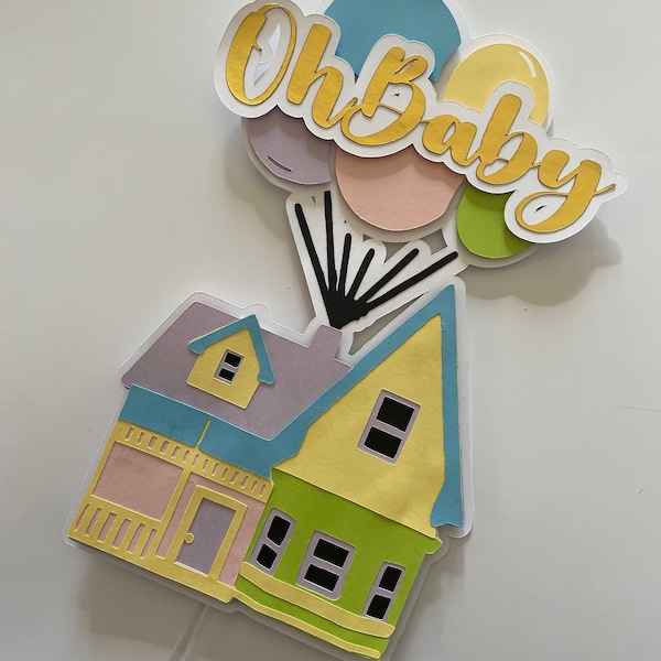 Up Pixar House Cake Topper - Etsy