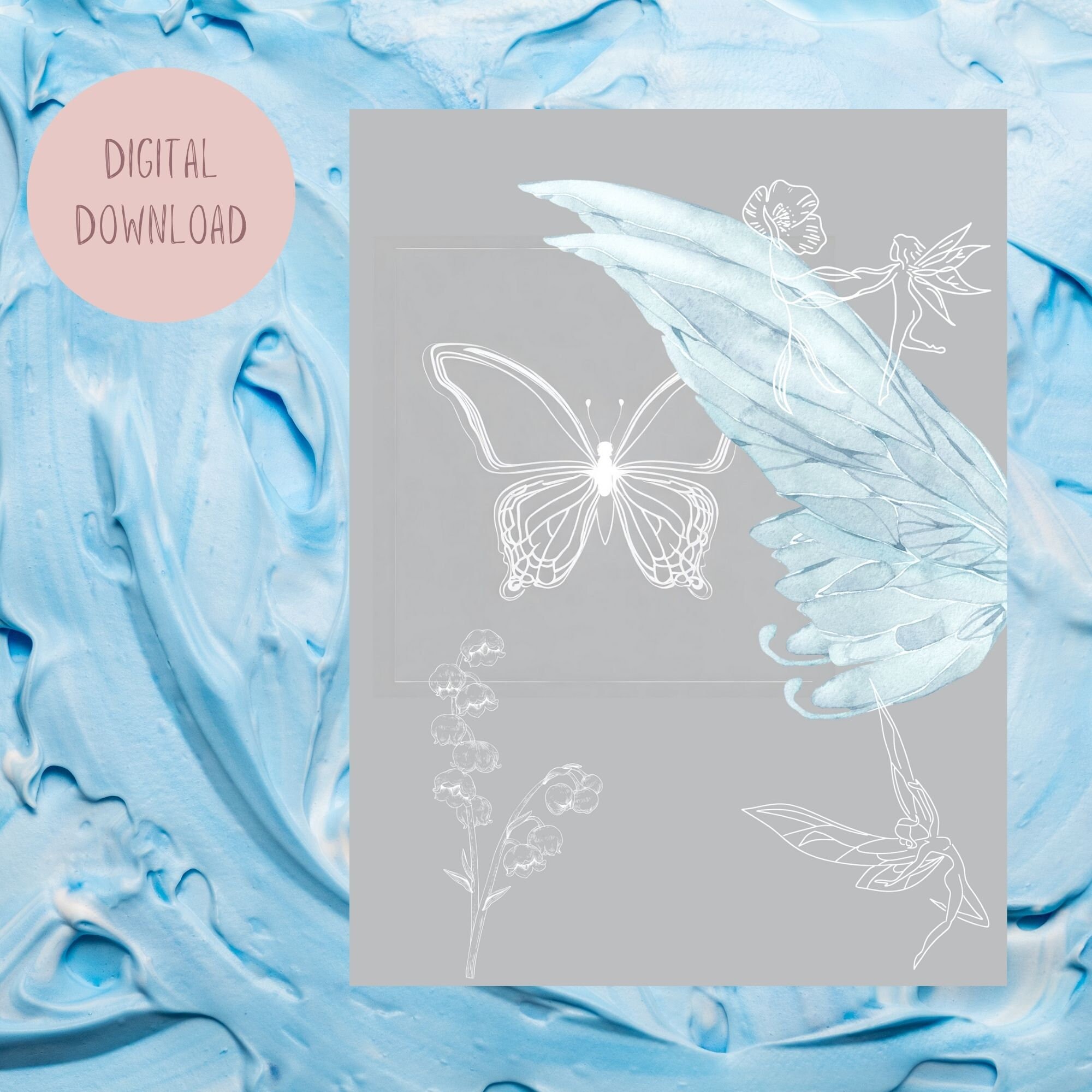 Fairycore Aesthetic Wall Collage Kit 6 Physical Prints Spritual Poster ...