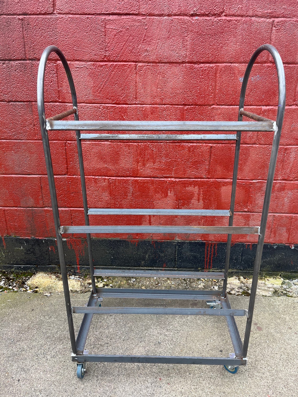 Mobile Shelving Display Trolley Coffer Cafe Restaurant Slanted Shelving ...