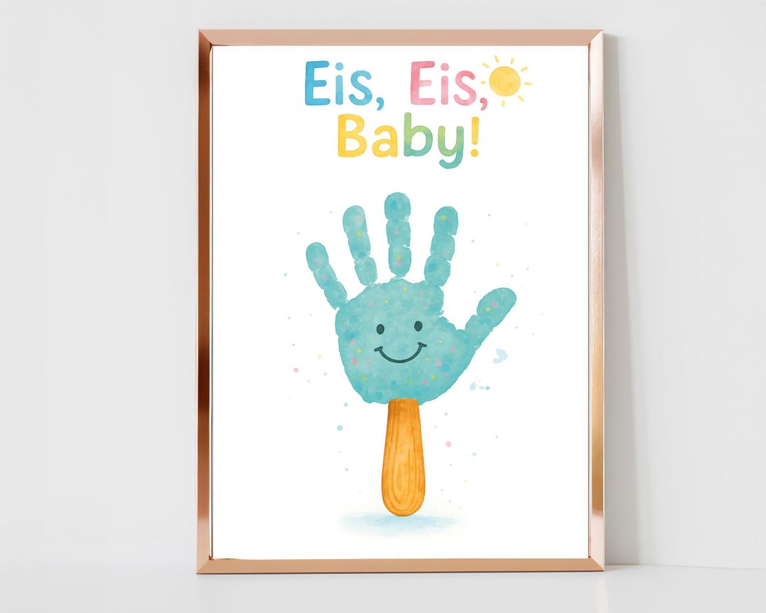Ice Cream Handprint Art, Popsicle Stick Art, Summer Preschool ...