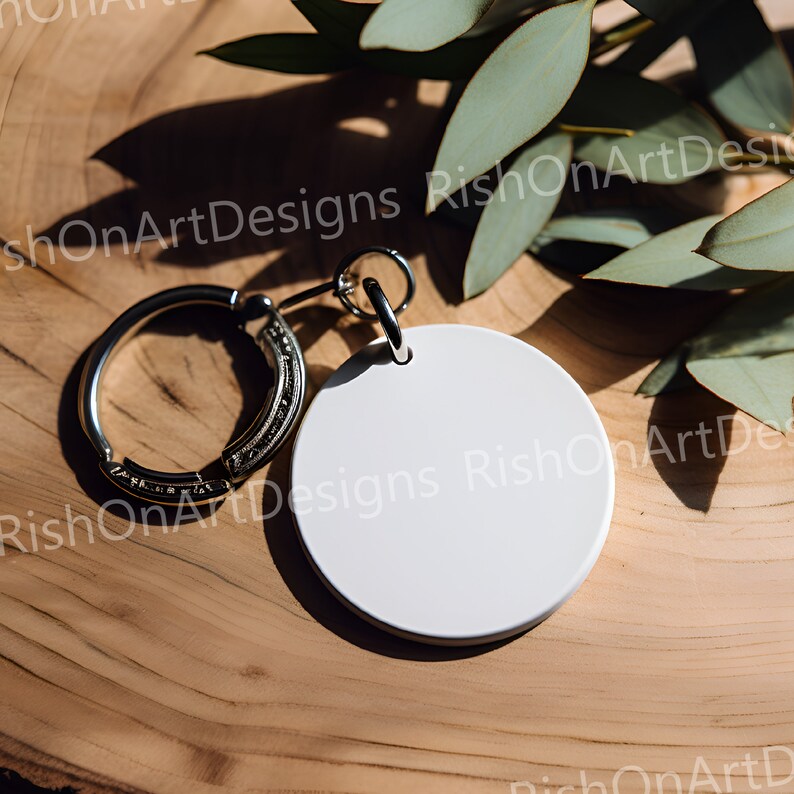 Dye Sublimation Keychain Mockup, Keys Mockup, Tag Mockup, Key Rectangle ...