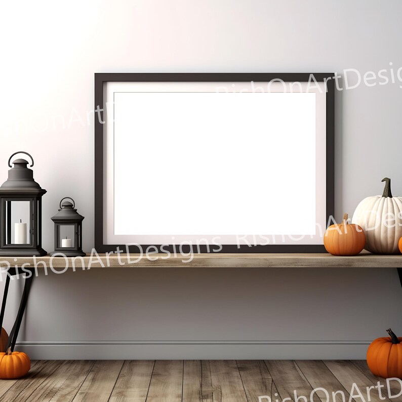 Frame Fall Mockup Bundle, Frame Mock up Bundle, Styled Autumn Photo ...