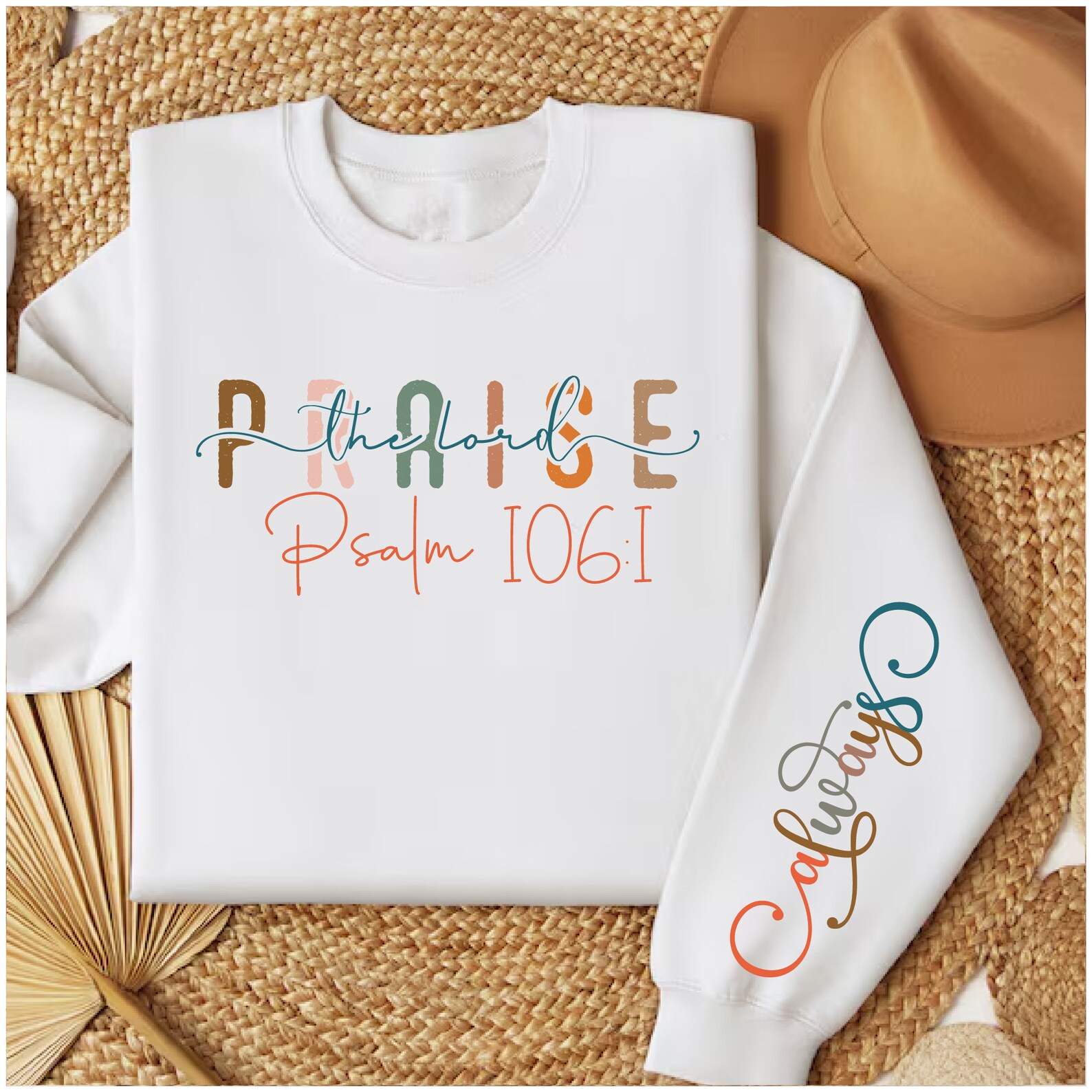 Praise the Lord Svg Png, Elegant Boho Christian Quote SVG, Sleeve Shirt ...