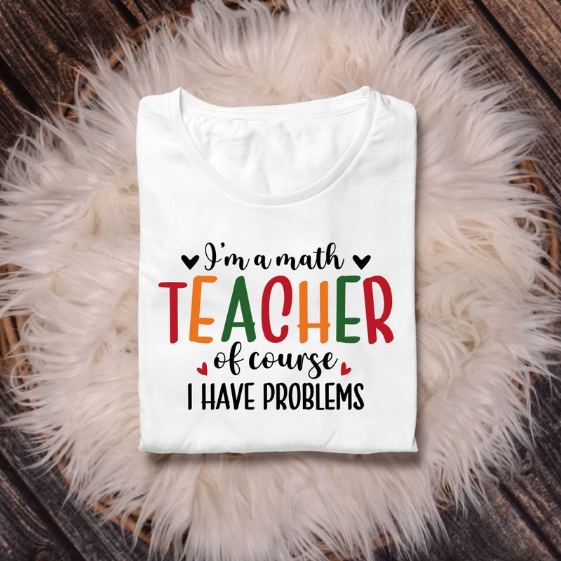 Math Teacher Svg - Etsy