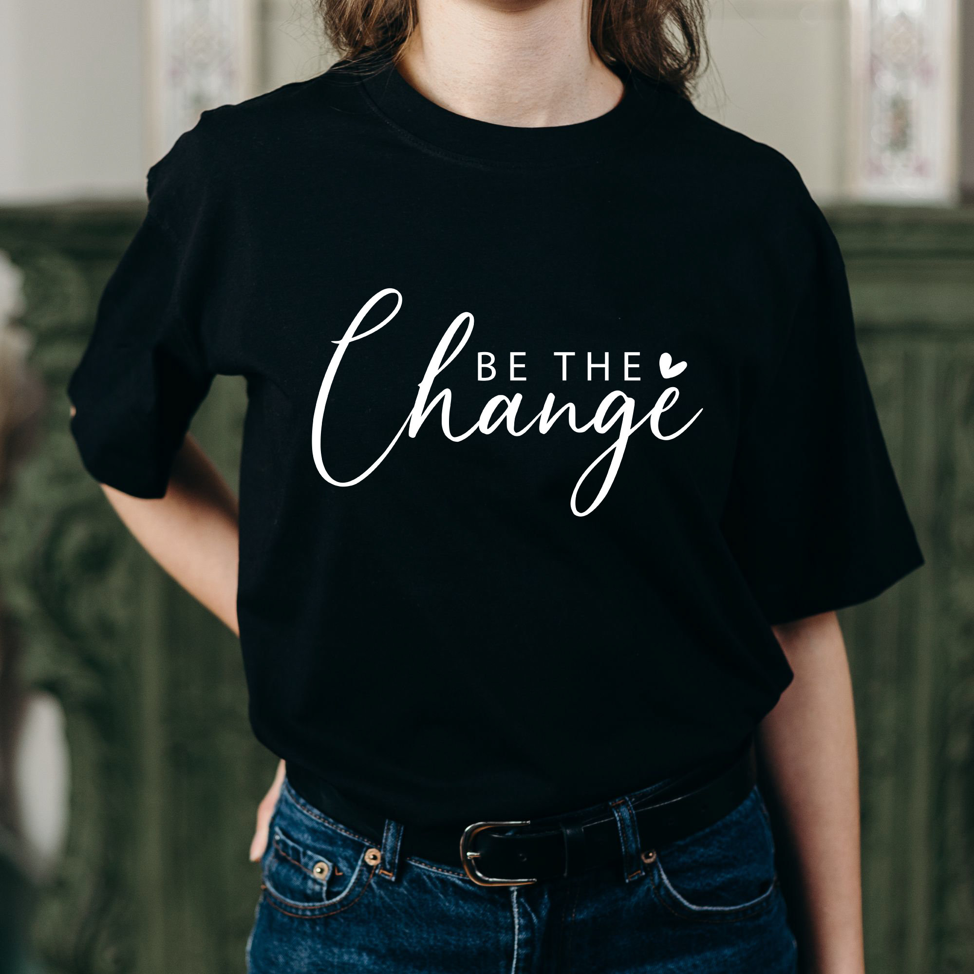Be the Change Svg Png, Inspirational Quote Svg, Motivational Svg Shirt ...