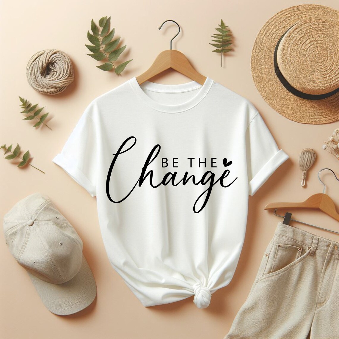 Be the Change Svg Png, Inspirational Quote Svg, Motivational Svg Shirt ...