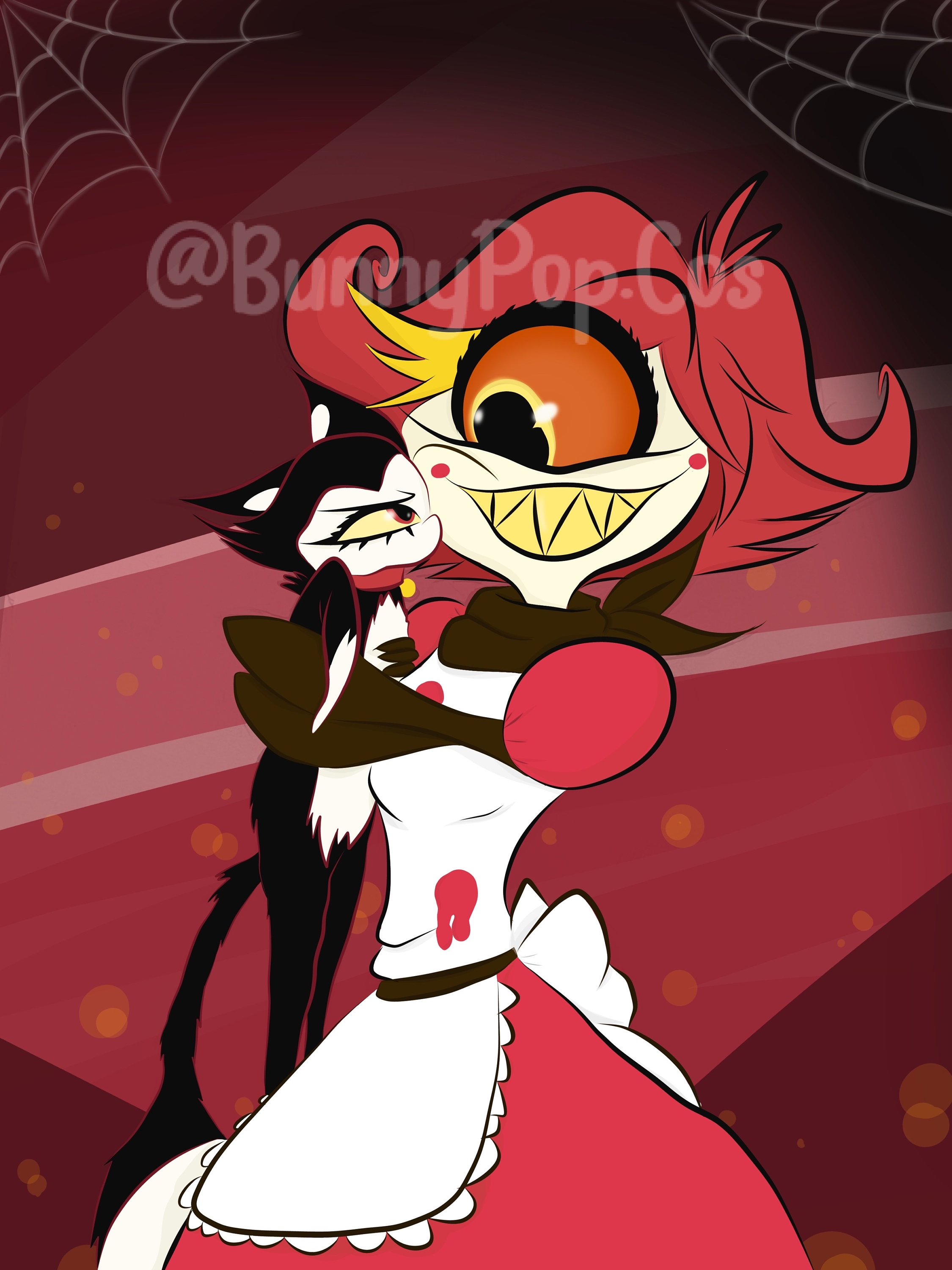 Niffty Fan Art Print From Hazbin Hotel Cartoon - Etsy