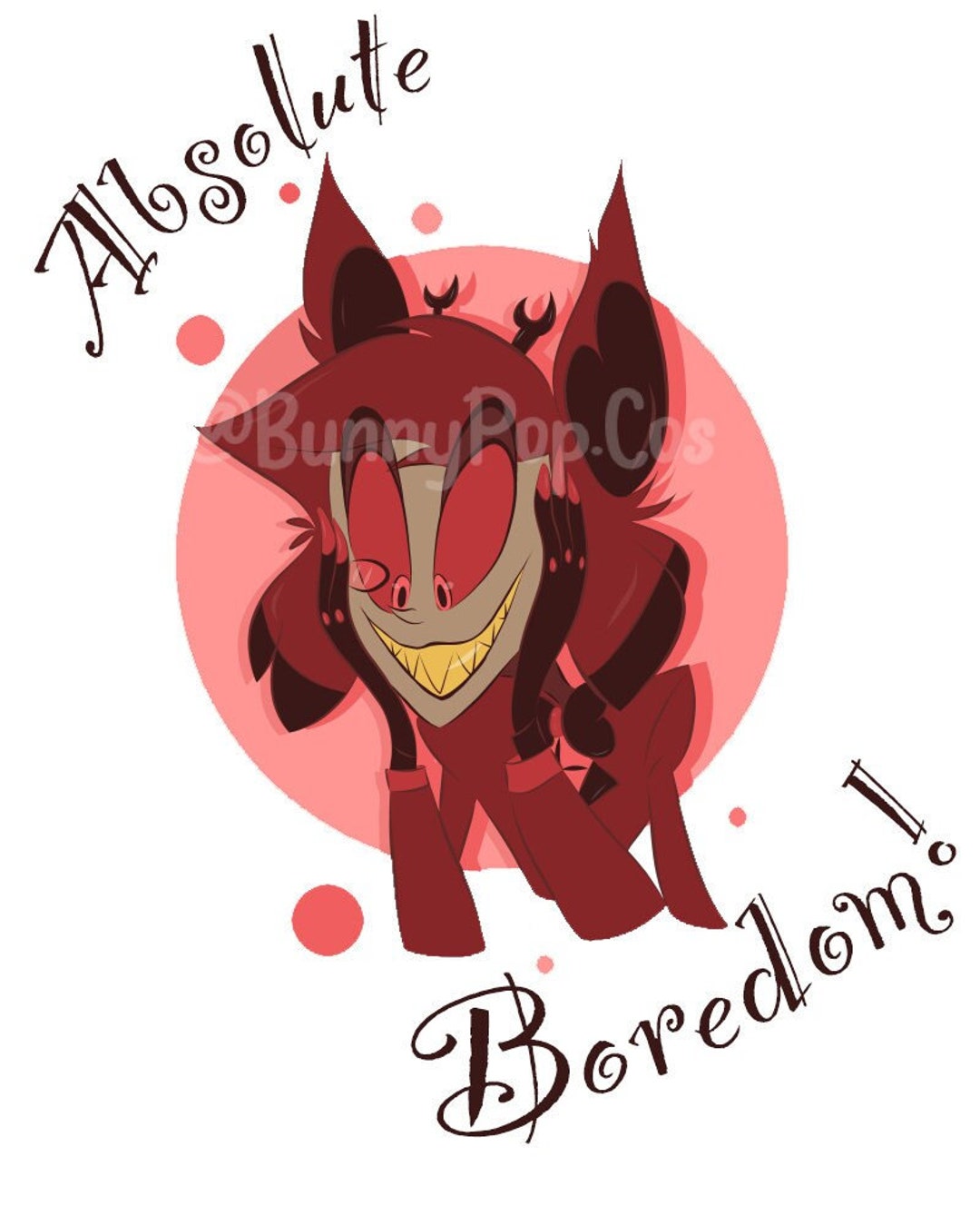 Alastor The Radio Demon Fan Art Print From Hazbin Hotel Cartoon Etsy
